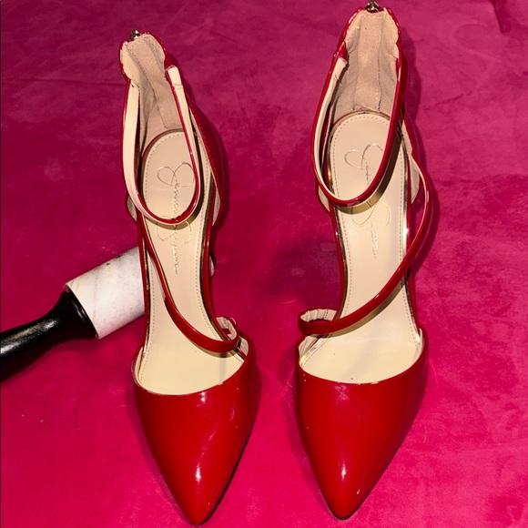 Jessica Simpson | Shoes | Jessica Simpson Vibrant Red Heels | Poshmark